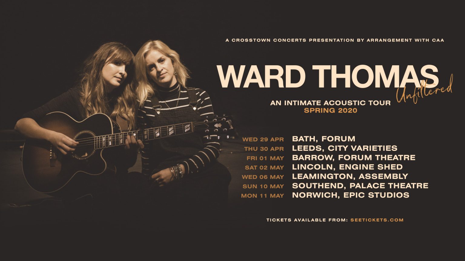 TOUR NEWS: Ward Thomas - Spring 2020 Intimate ‘Unfiltered’ Tour - Local ...